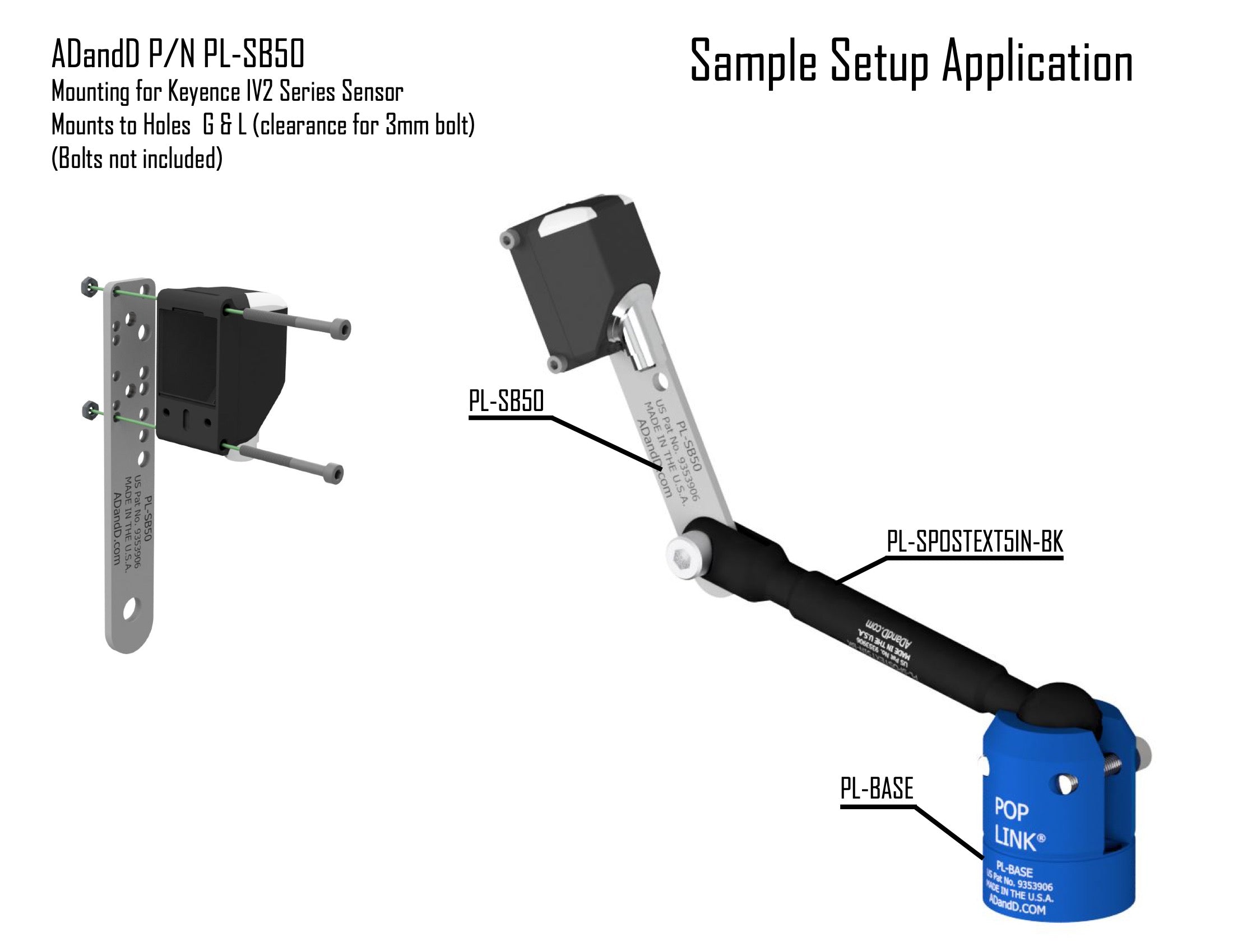Keyence IV Products – Pop Link® Mounting Systems
